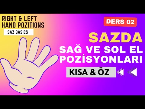Sazda Sağ Sol El Pozisyonları | 3 dakikada Saz! (Right Left Hand Positions on Saz?|Saz in 3 minutes)