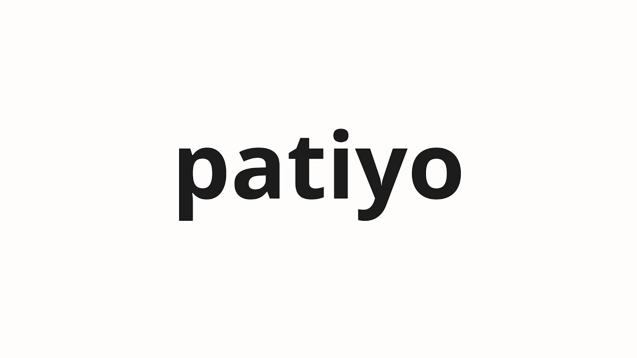 How to pronounce patiyo | 파티요 (Party in Korean) - YouTube