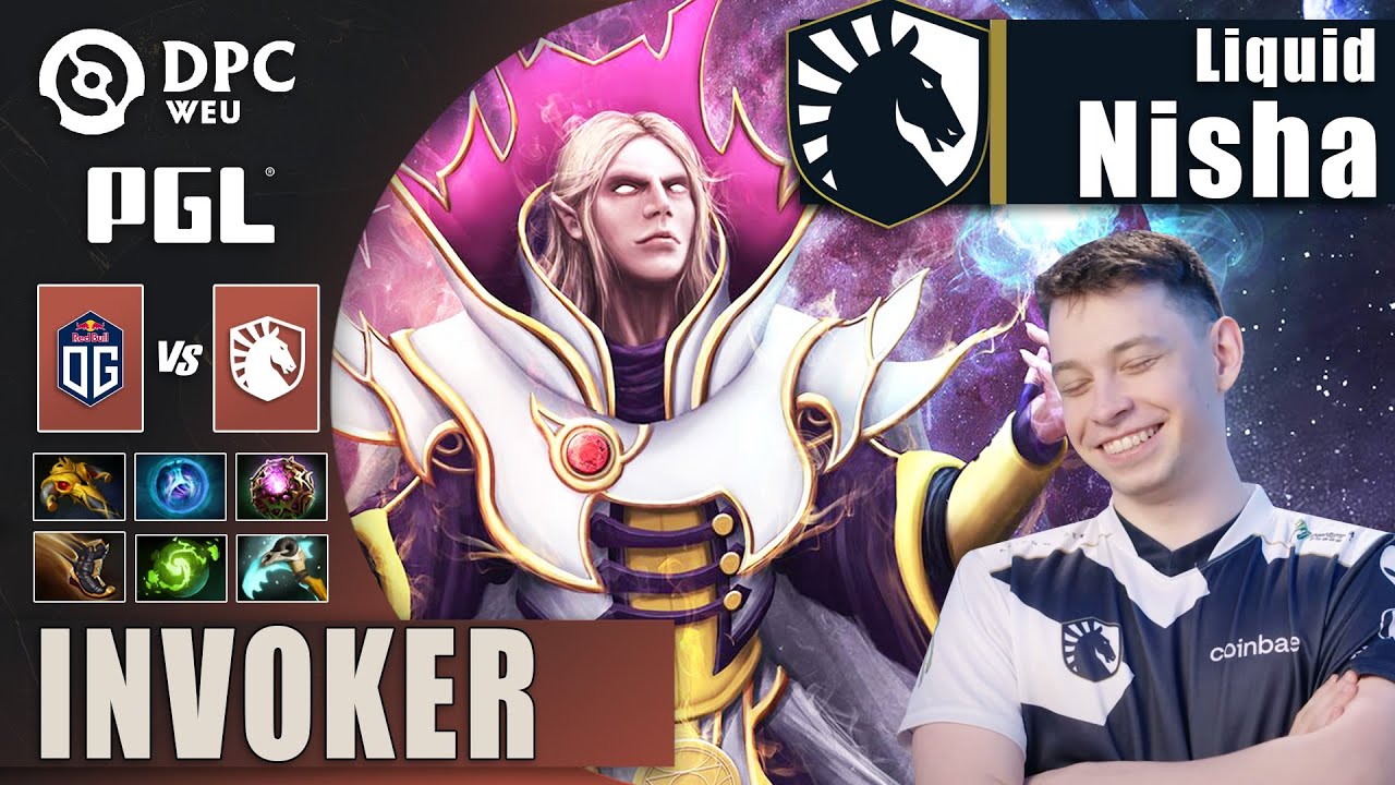 OG vs LIQUID | WTF NISHA INVOKER IMBA MVP CARRY LIQUID | DPC 2023 WEU ...