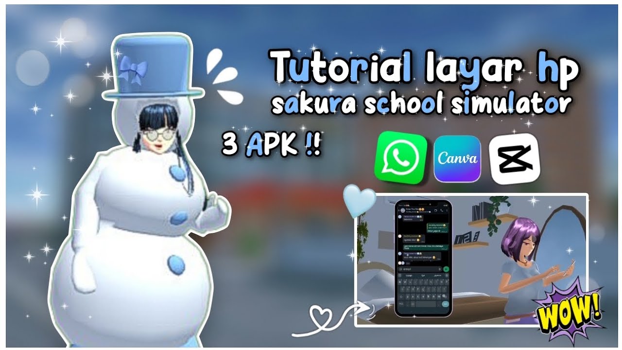 ️𖥻 Tutorial Layar HP di Sakura School Simulator⋆ฺ｡･༉‧ || TUTORIAL SAKURA SCHOOL SIMULATOR - YouTube