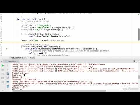 05 Kafka Java Programming 101 005 Java producer with keys - YouTube