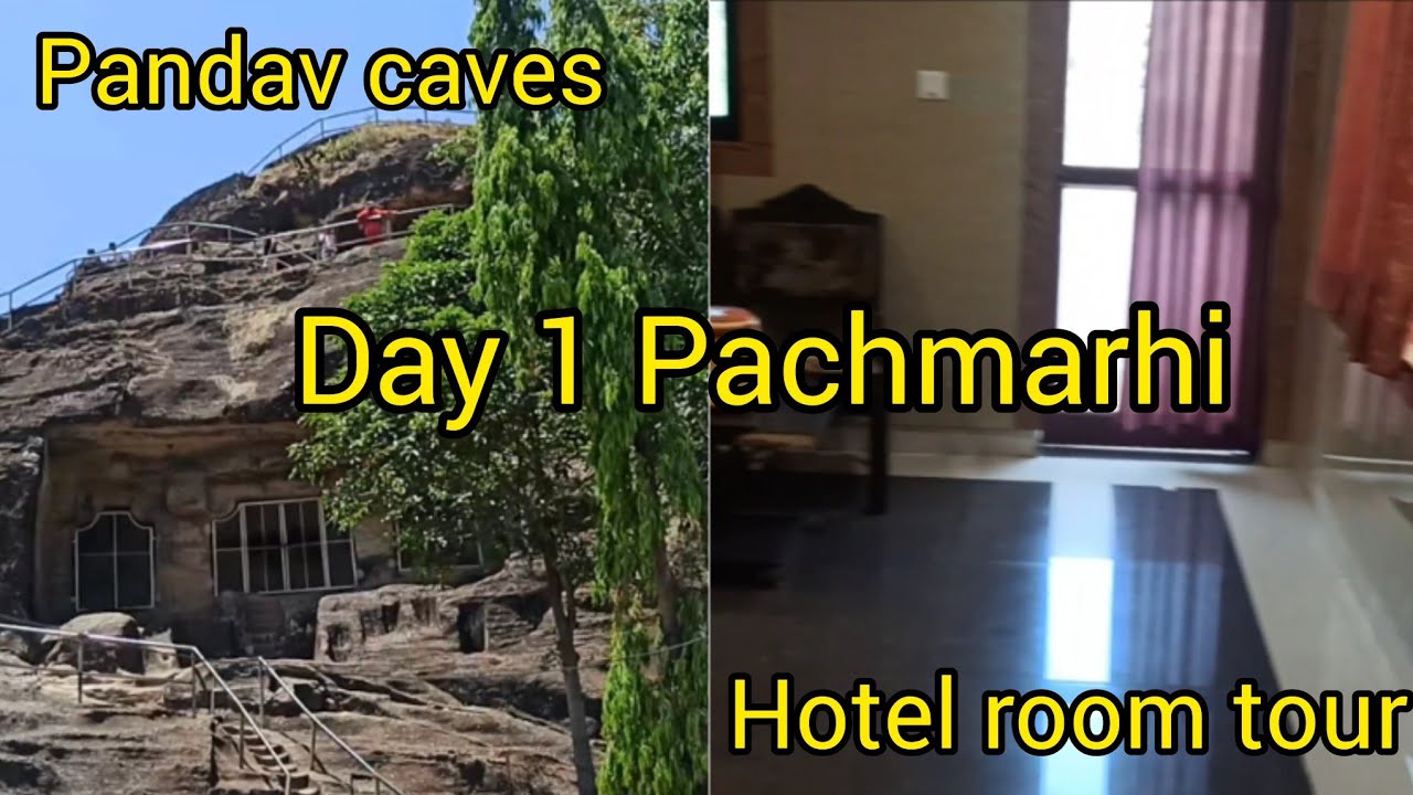 Pachmarhi day 1 // Hotel room tour // glimpse of pandav caves // Ankita ...