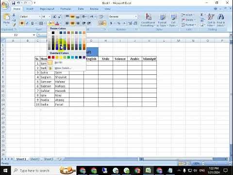 How can make Mark sheet on MS Excel | Excel per Mark sheet bnane ka tariqa - YouTube