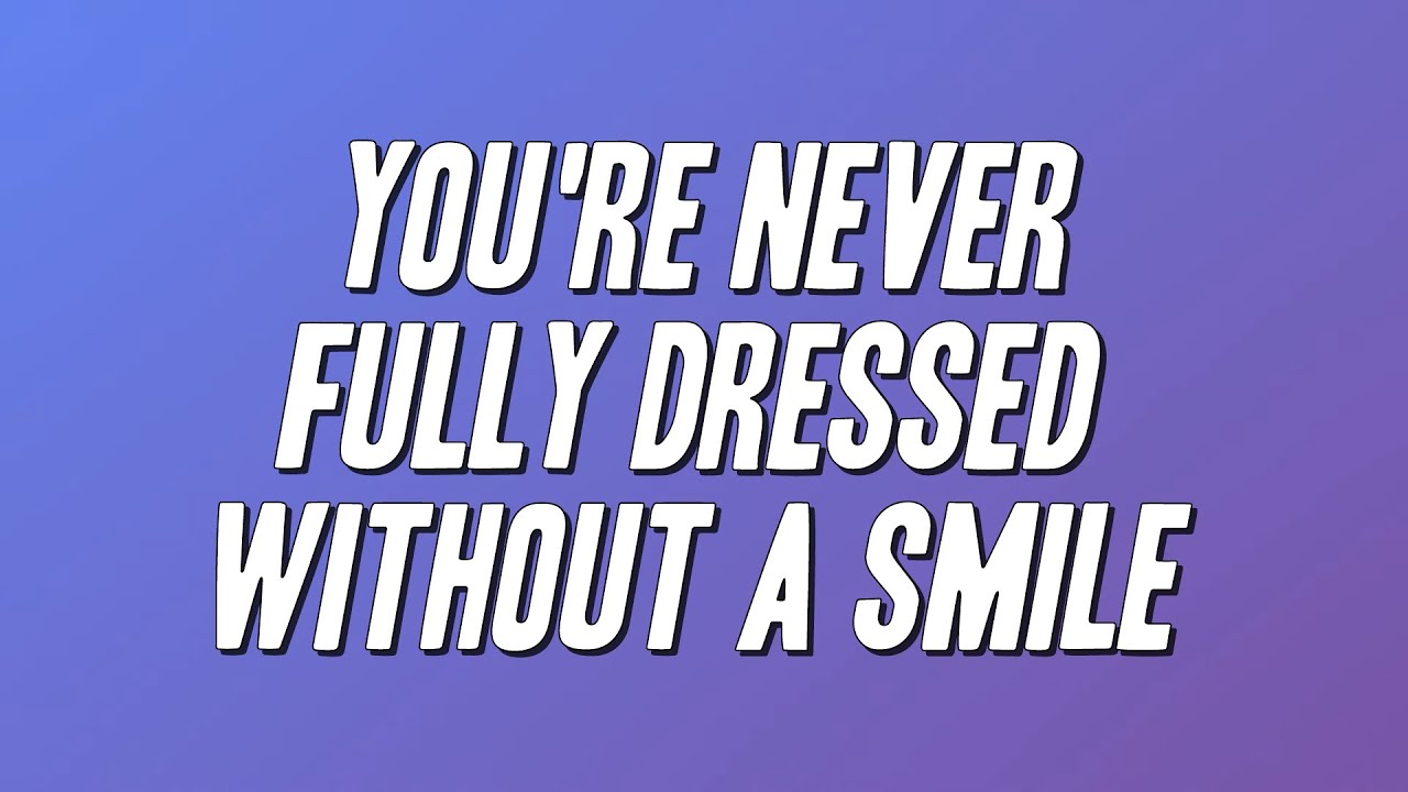 Sia - You're Never Fully Dressed Without a Smile (2014 Film Version ...