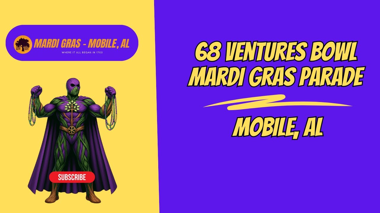 68 Ventures Bowl Mardi Gras Parade | Mobile, Alabama - YouTube