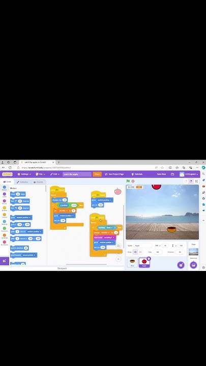 How I Made The Apple Catching Game Codingchallenges Youtube