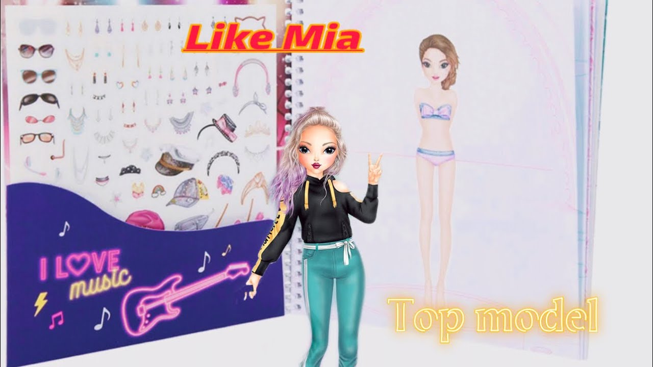 19-Top Model dress me up / sách dán hình thay trang phục, phụ kiện, cho ...