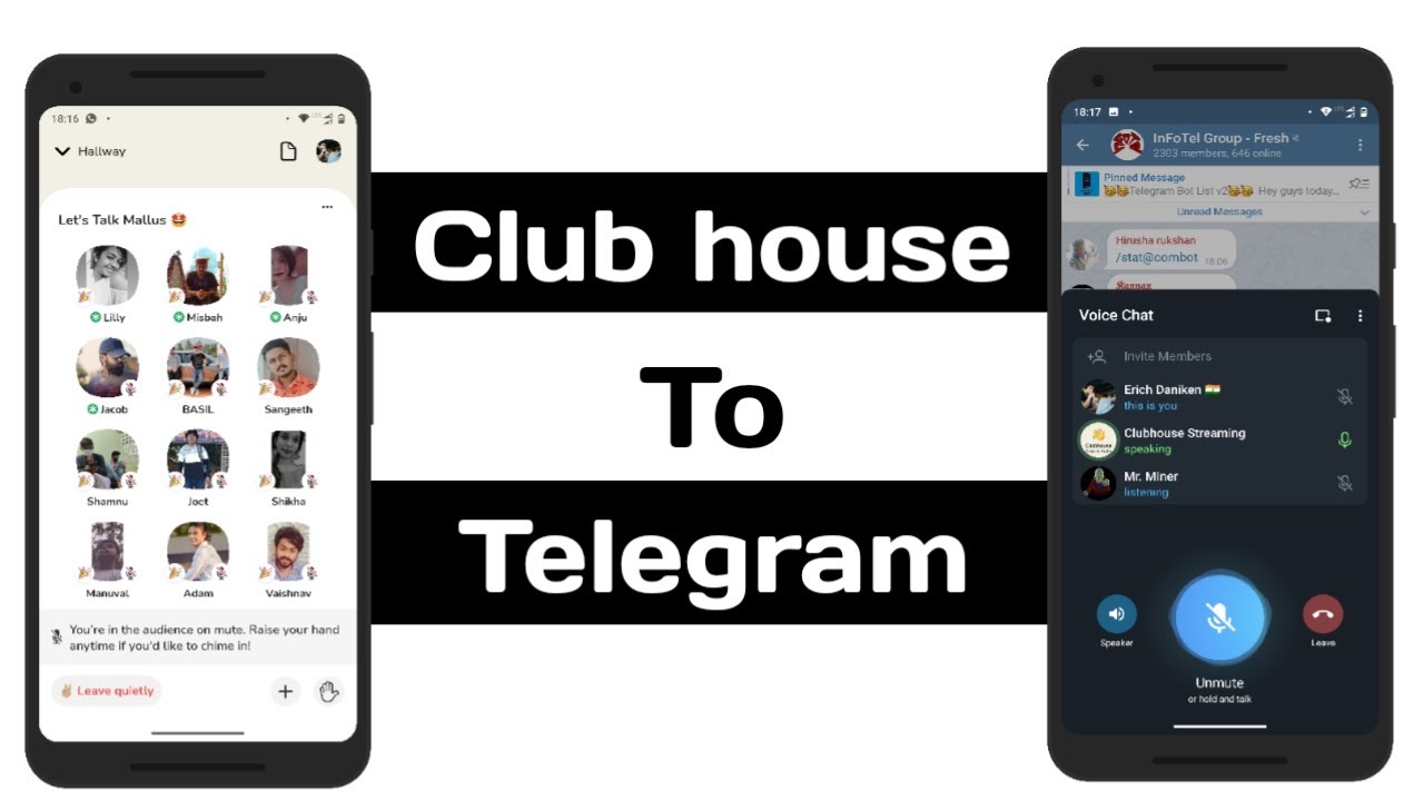 How To Mirror Clubhouse Audio To Telegram Voice Chat - YouTube