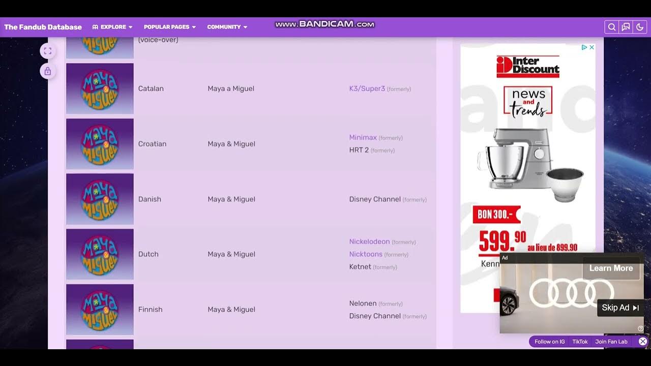 Maya and Miguel as The Fandub Database Two - YouTube
