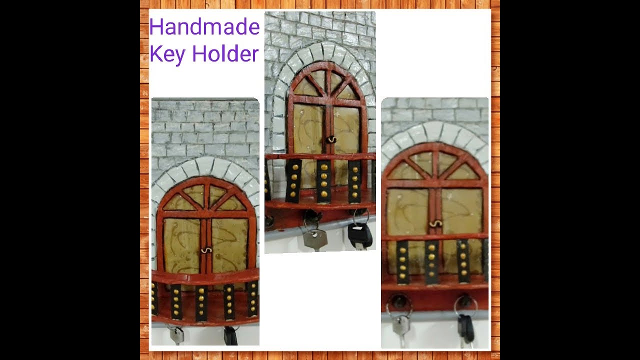 Key holder from Card board - YouTube