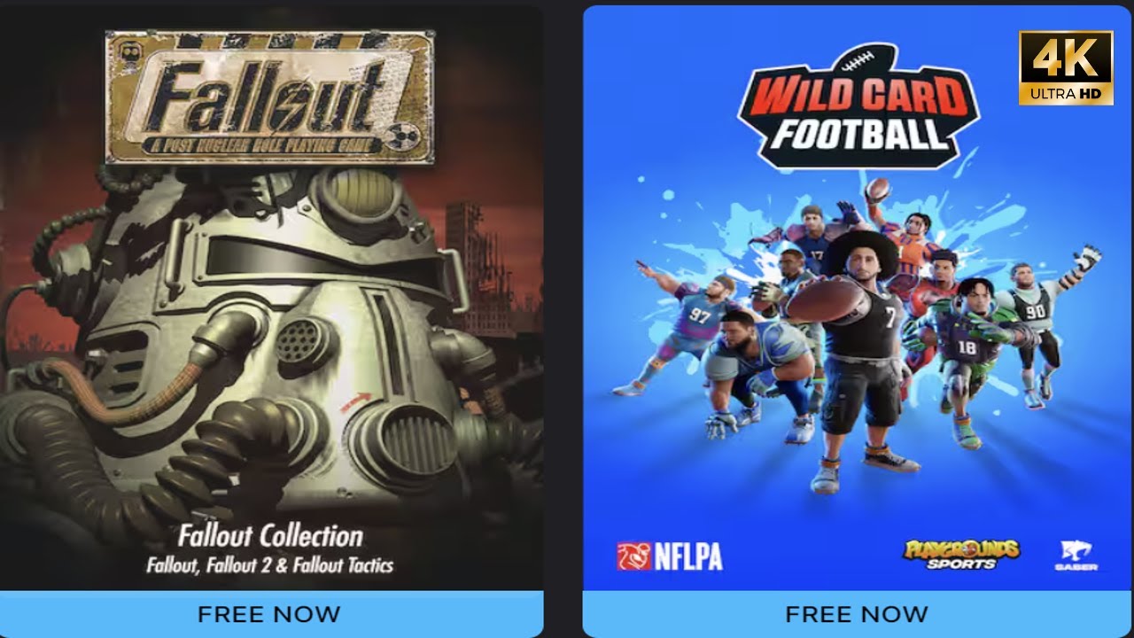 Free Game Alert "Fallout® Classic Collection" & "Wild Card Football ...