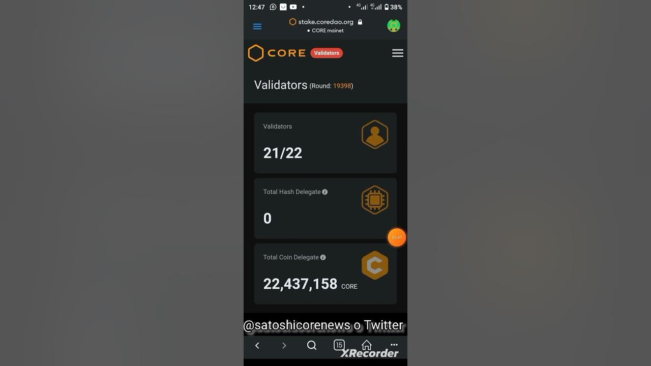 HOW TO DELEGATE CORE TO THE BEST VALIDATOR FOR HIGH REWARDS - CORE STAKING - #CORE # ...