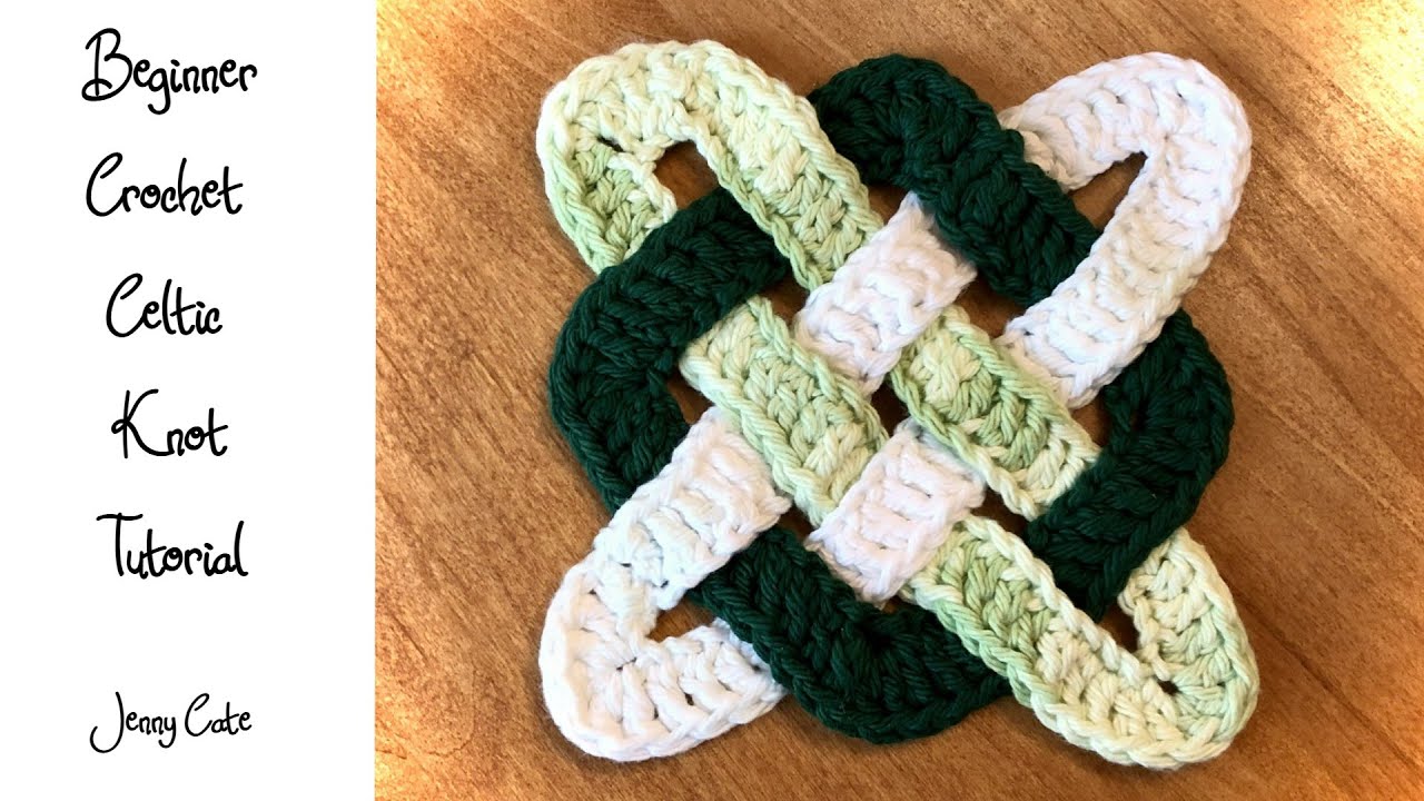 Beginner Crochet Celtic Knot Tutorial - Weave & Complete - YouTube
