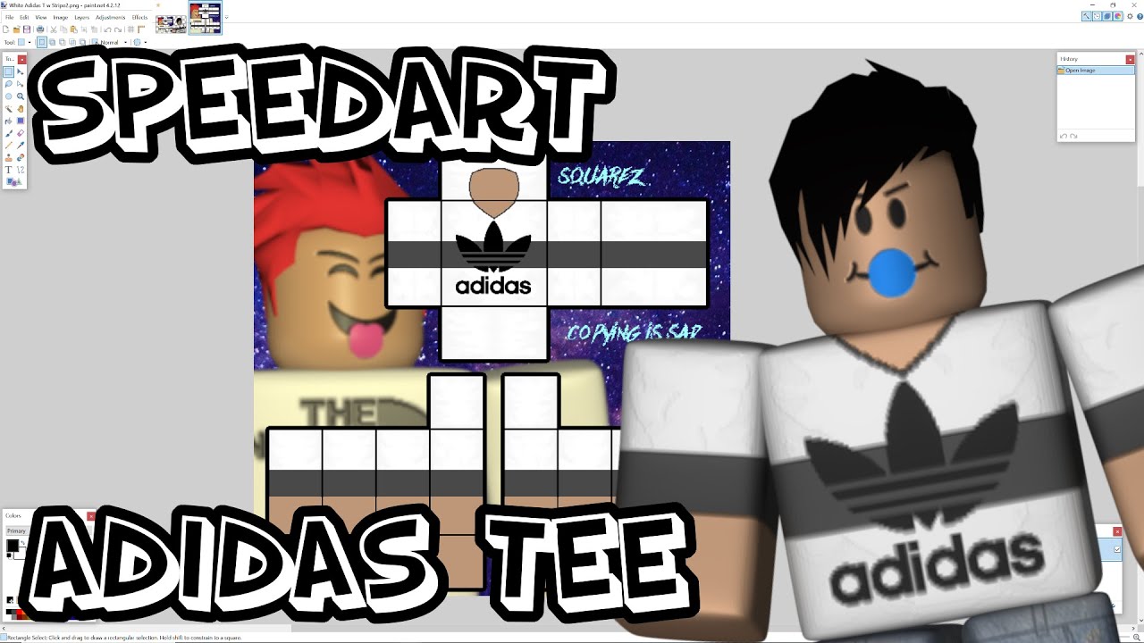 Roblox Adidas Shirt Speedart - YouTube