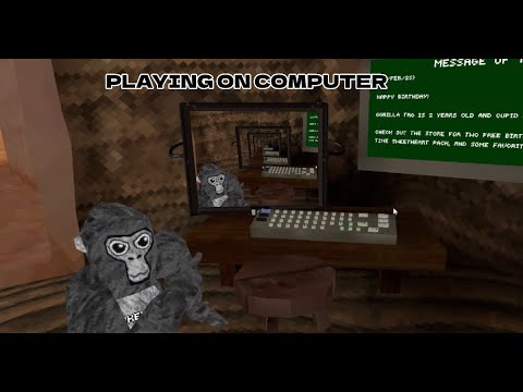Gorilla Tag but I play it on my computer - YouTube