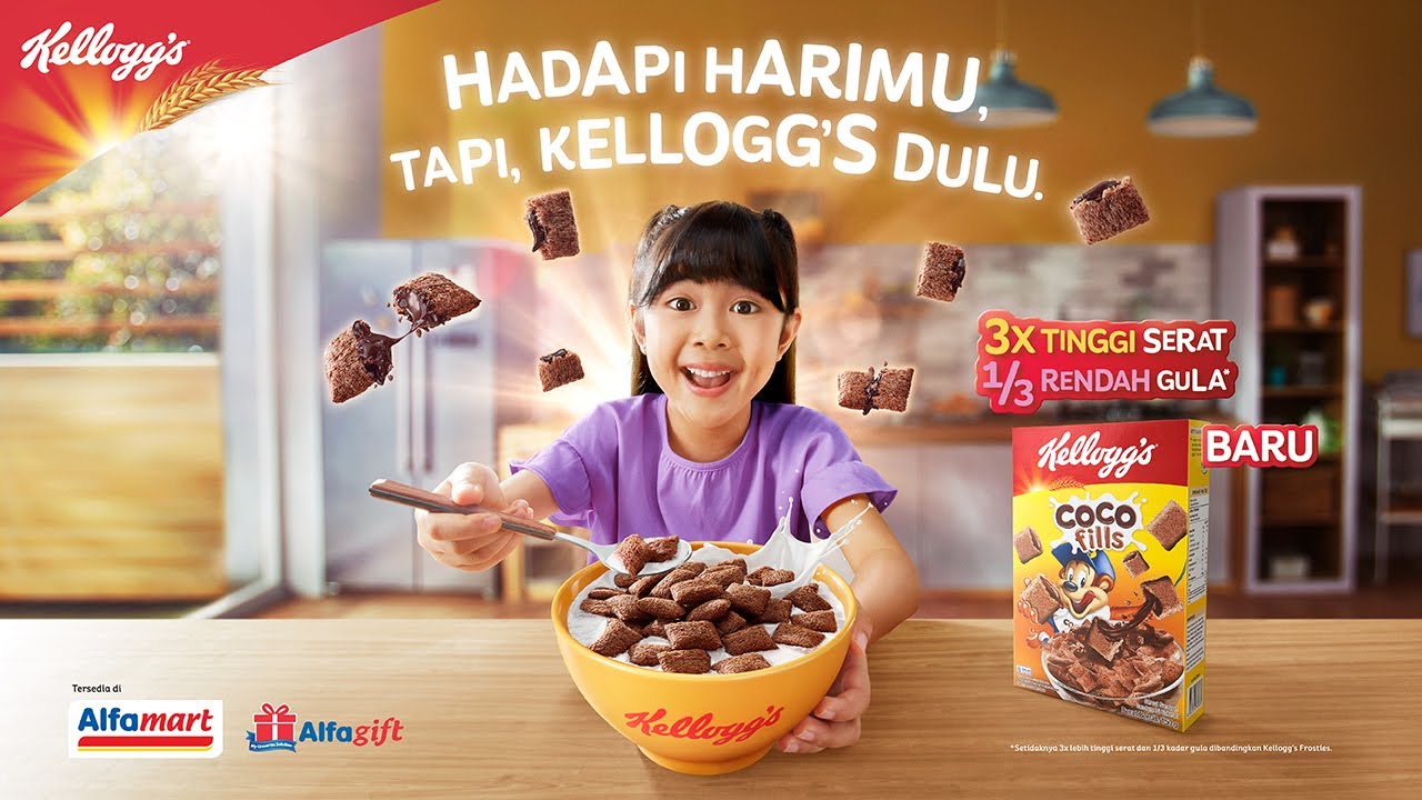 BARU! Sereal Kellogg's Coco Fills rasa coklat lezat! - YouTube