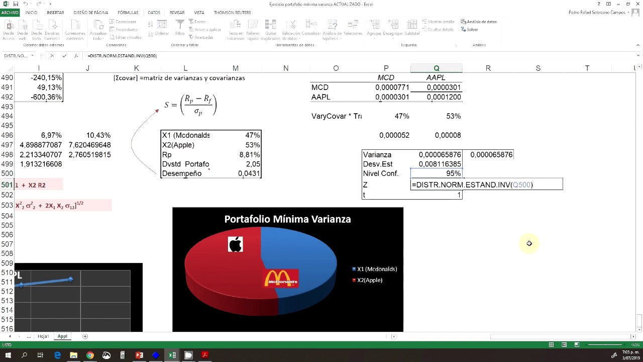 VaR - Value at Risk - Riesgo de un portafolio - YouTube