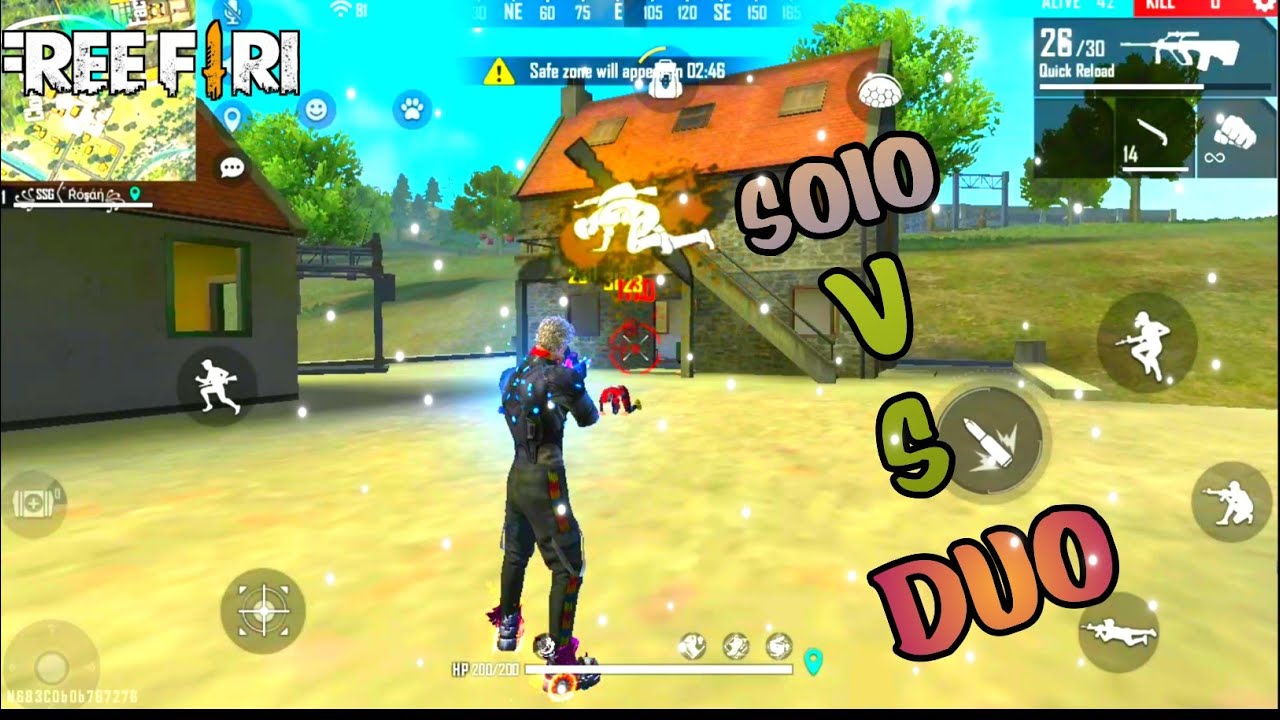 Solo vs duo Gangstar Gaming-Garena free fire - YouTube