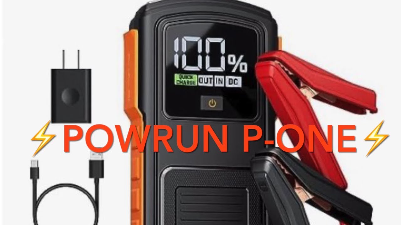 Powrun P-One Max Jump Starter - YouTube