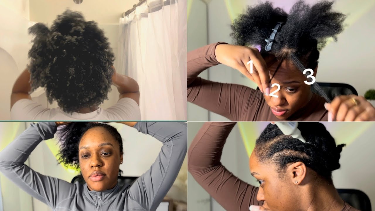 Natural Hair Maintenance | How To Cornrow Your Own Hair | My Hair ...