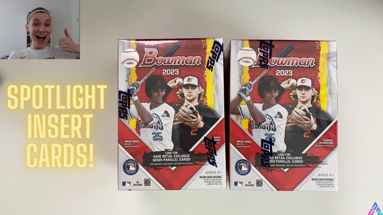 SPOTLIGHT INSERT CARDS GALORE! | Bowman 2023 Blaster Boxes! - YouTube