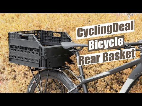 CyclingDeal Bicycle Rear Basket CD-BM-03 - YouTube