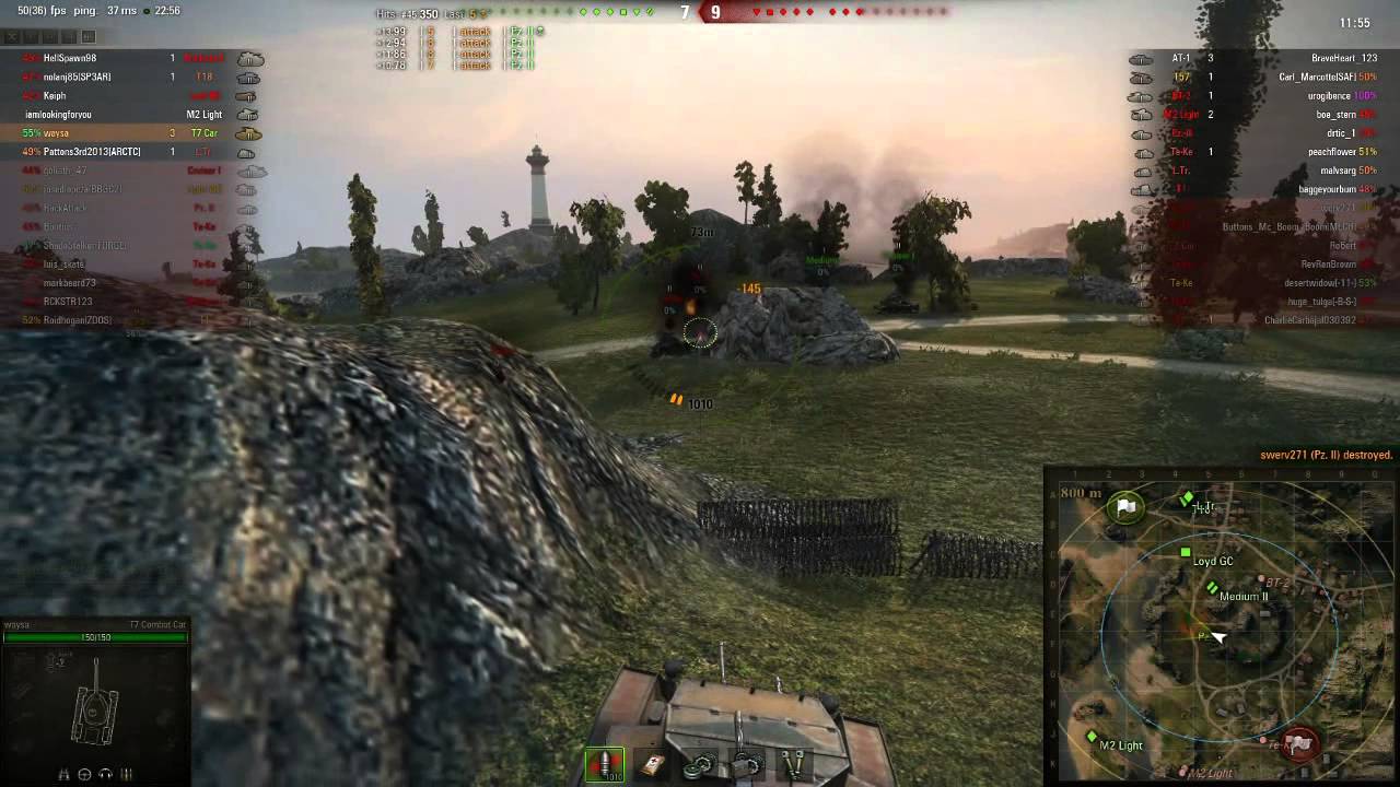 World of Tanks: T7 Combat Car, American Tier II light tank [5 kills ...