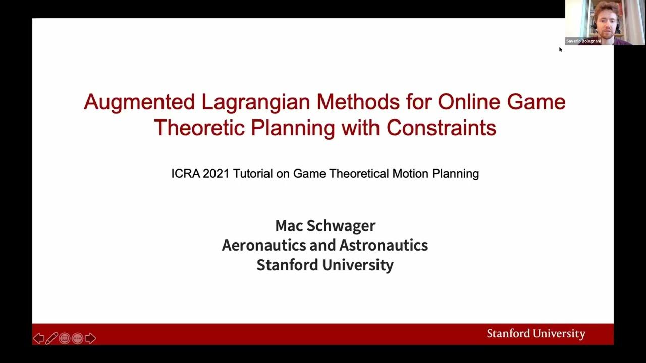 Prof. Mac Schwager: Augmented Lagrangian Methods for Online Game Theoretic Planning with ...