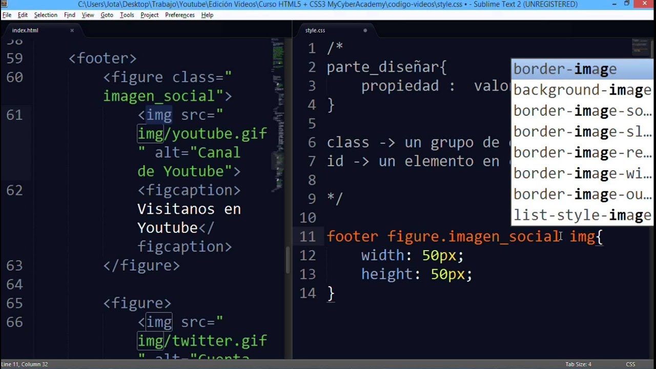 Tutorial De Html5 Css3 9 Selectores Class Id Youtube