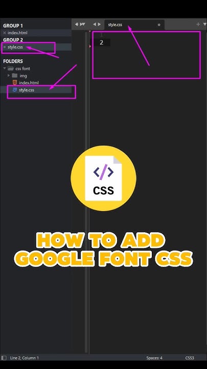 how to add google font css | css file add google font #css #html #coding #googlefonts - YouTube