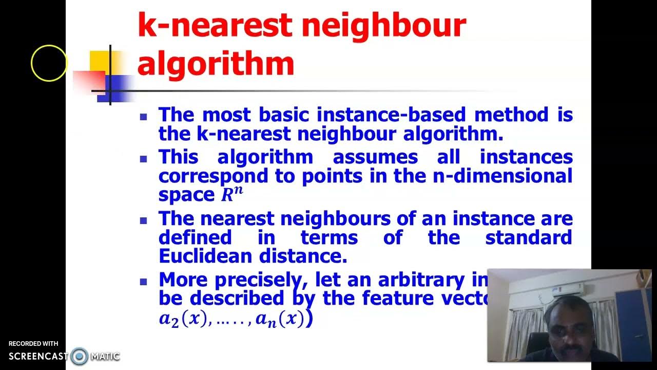 Introduction To Instance Based Learning K Nearest Neighbour Algorithm