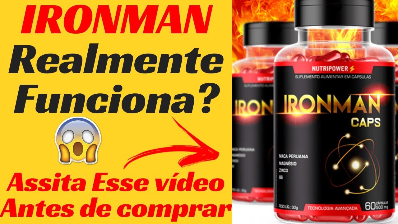 iron man caps funciona? iron man caps onde comprar? ironman caps ...