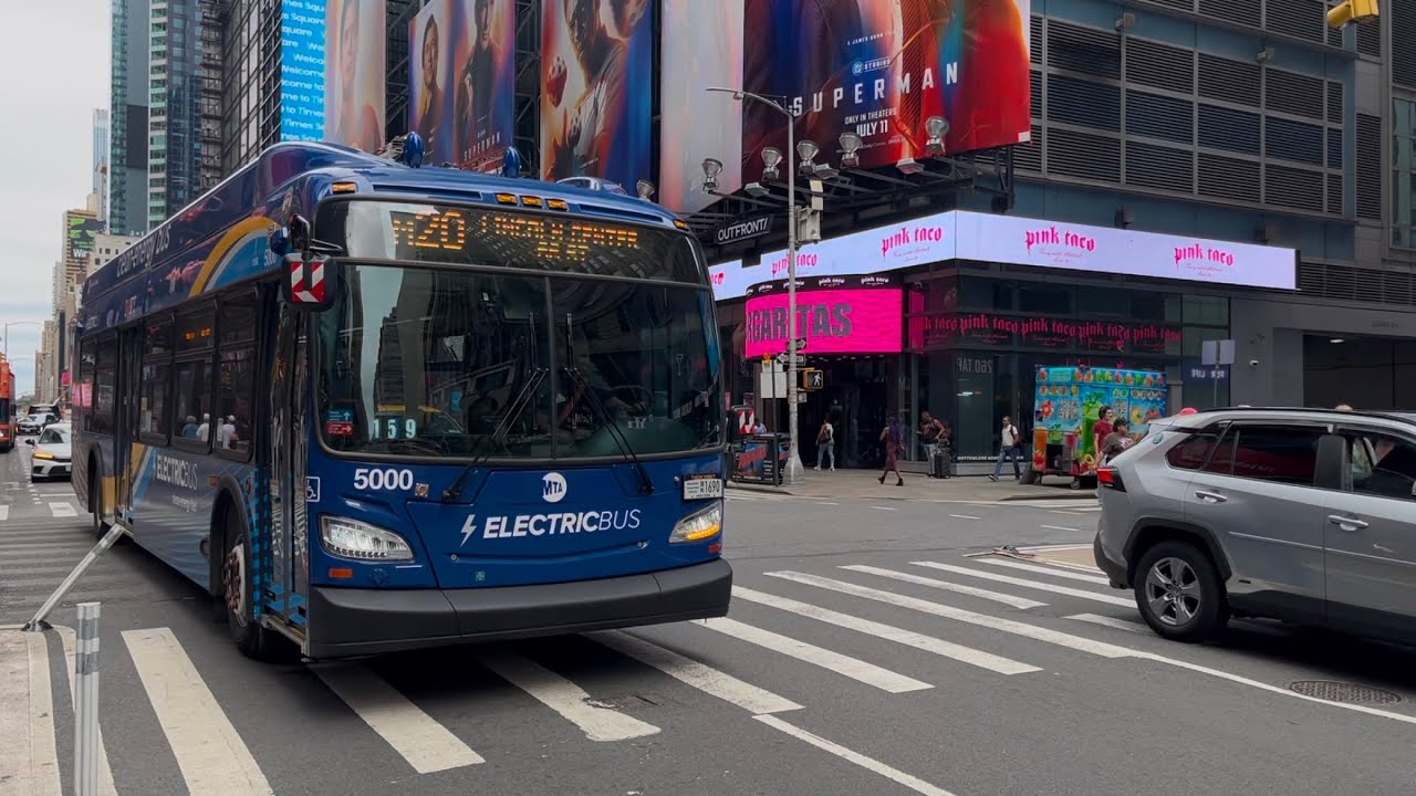 MTA: 2024 New Flyer XE40 Electric Xcelsior #5000 M20 Local Bus Leaving ...