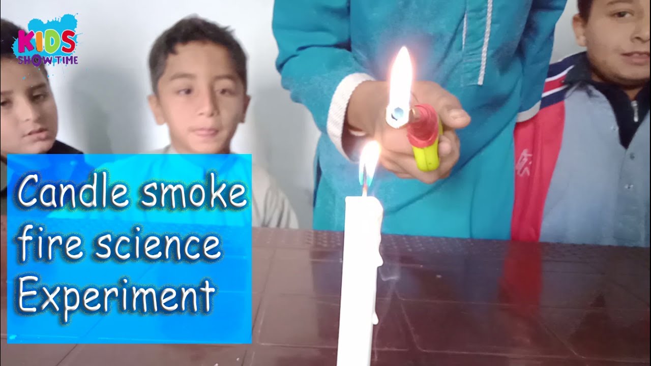 Candle Smoke Fire Experiment For kids At Home | Easy science Experiment ...