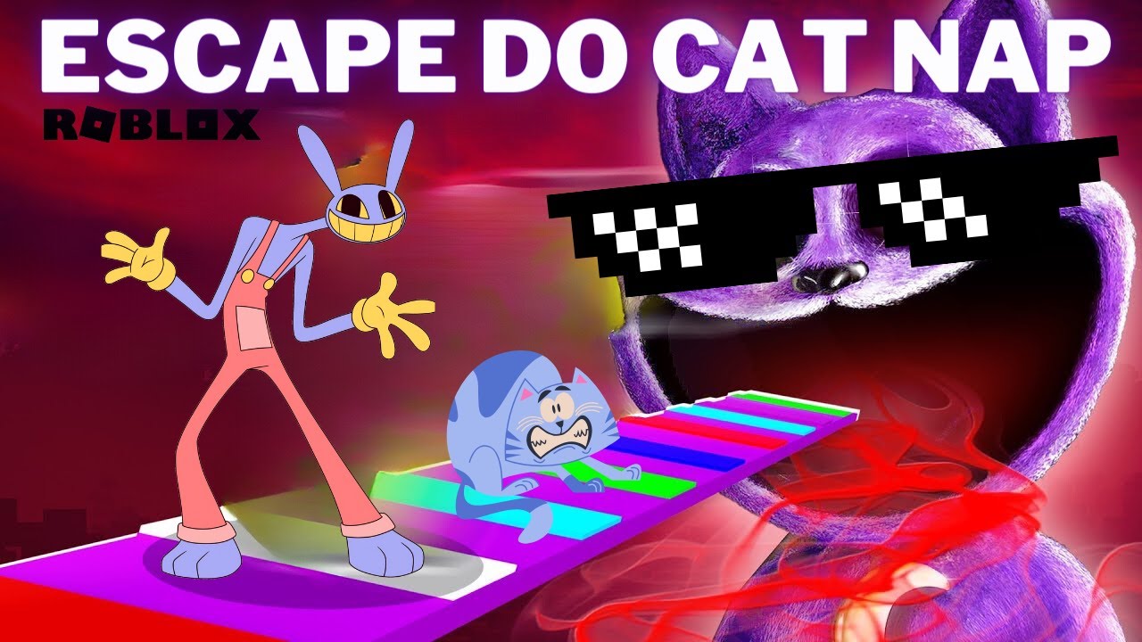 ESCAPE ASSUSTADOR DO CAT NAP!!! #roblox #smilingcritters - YouTube