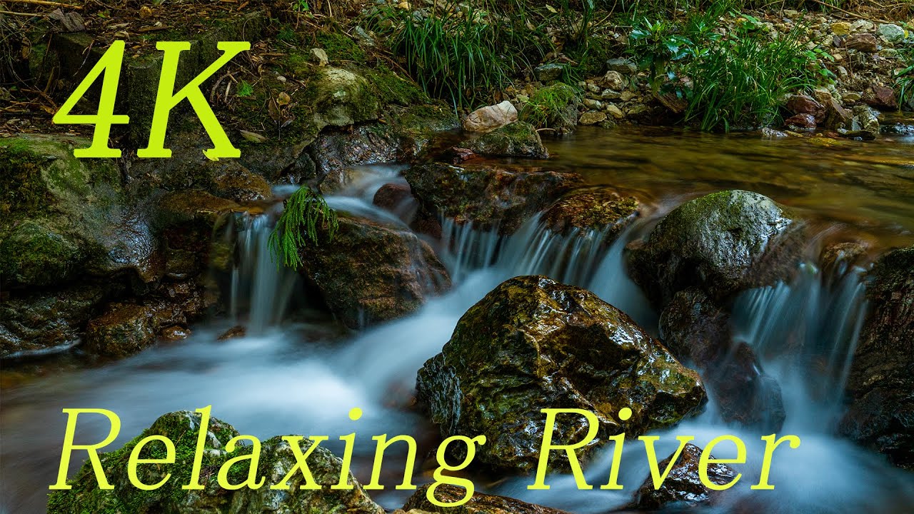 4K Relaxing River - Ultra HD Nature Video - Water Stream & Birdsong ...