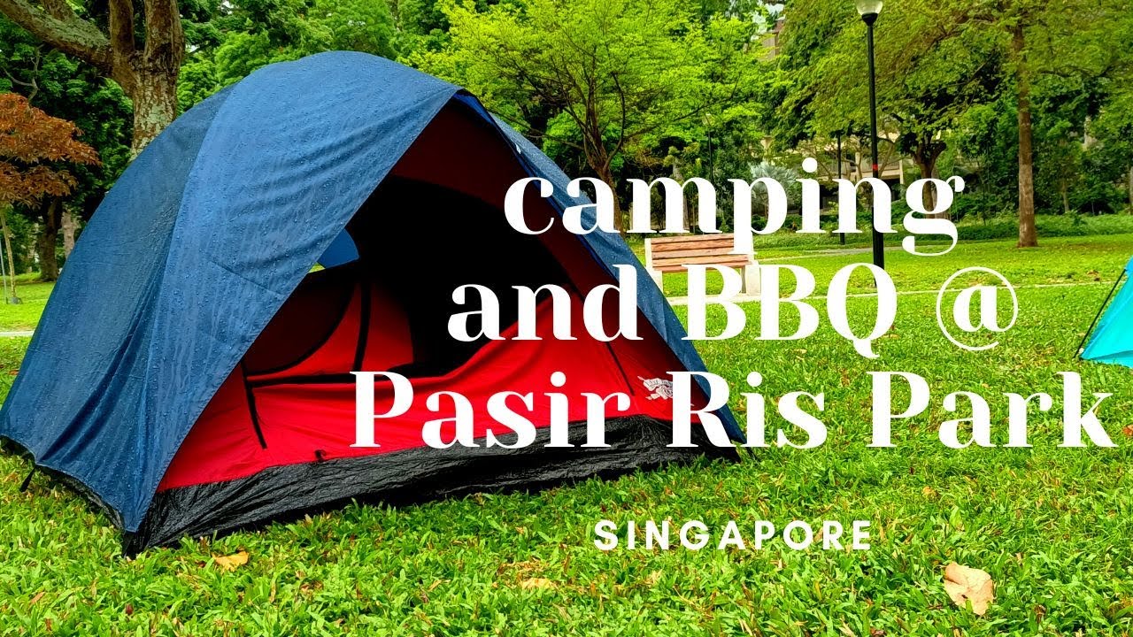 Beach Camping and BBQ @ Pasir Ris Park - YouTube