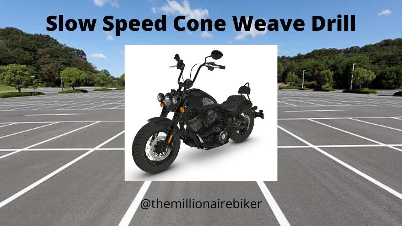 Motorcycle Slow Speed Cone Weave Drill - YouTube