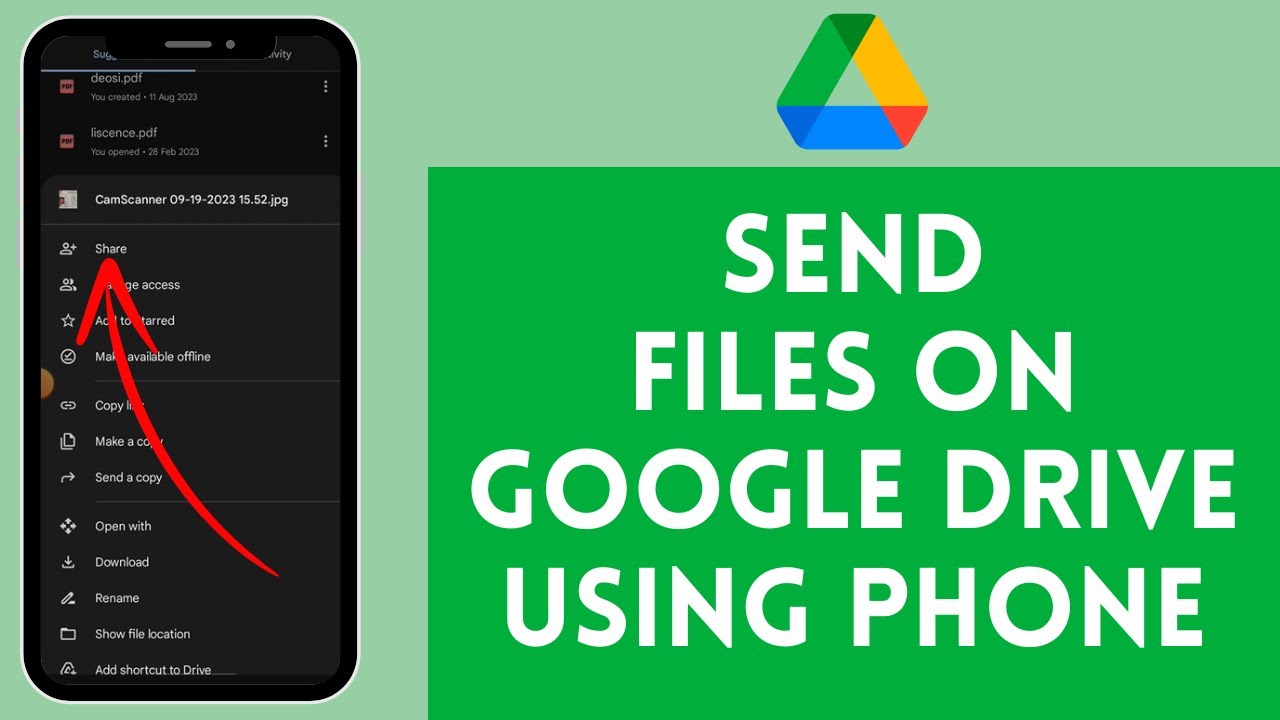 How to Share Files on Google Drive on Android (EASY!!) - YouTube