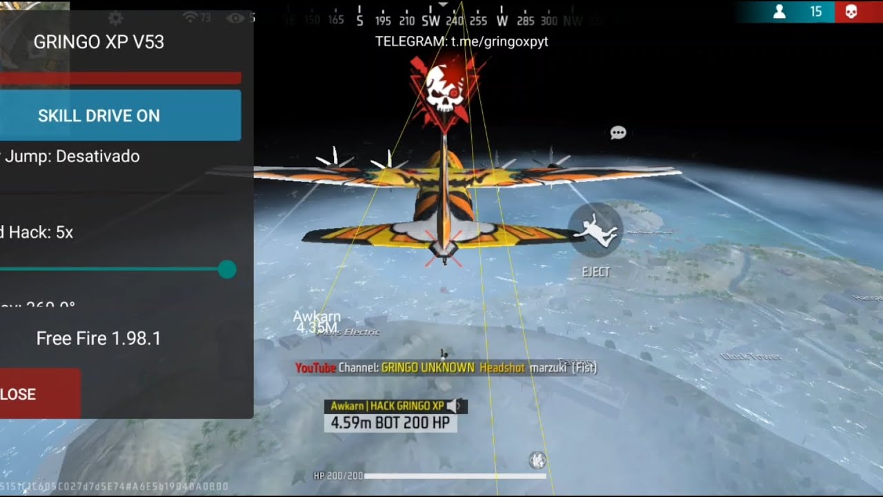 FREE FIRE MENU GRINGO AUTO KILL XP V53 //😎😲 - YouTube