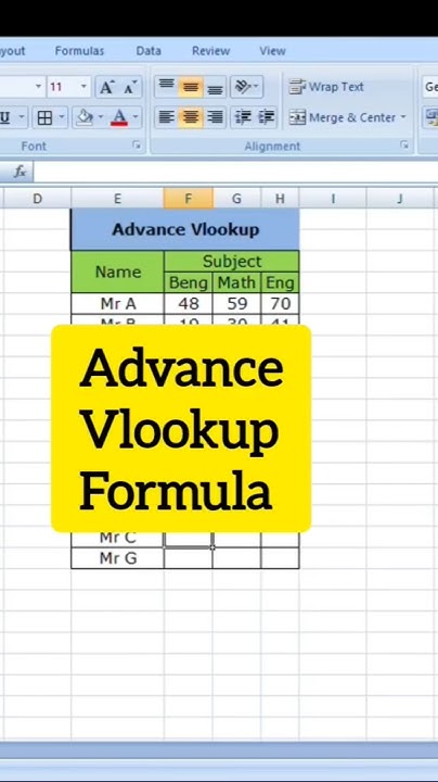 || Advance VLookup | Most Useful Formula in Excel || - YouTube