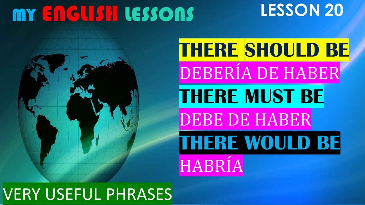 THERE SHOULD BE-THERE MUST BE-THERE WOULD BE - YouTube