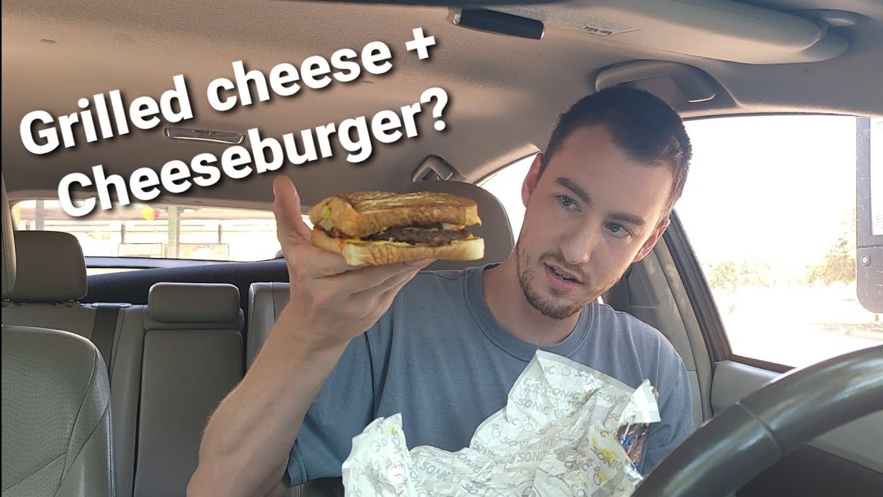 Sonic Grilled Cheese Double Burger Review Youtube