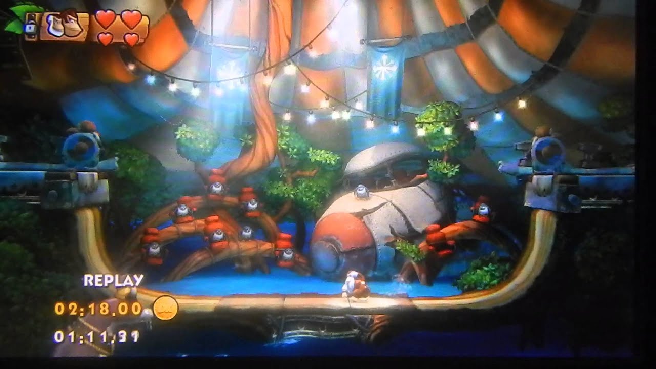 Donkey Kong Country: Tropical Freeze - Shiny Gold Medal, 1-Boss Big Top ...