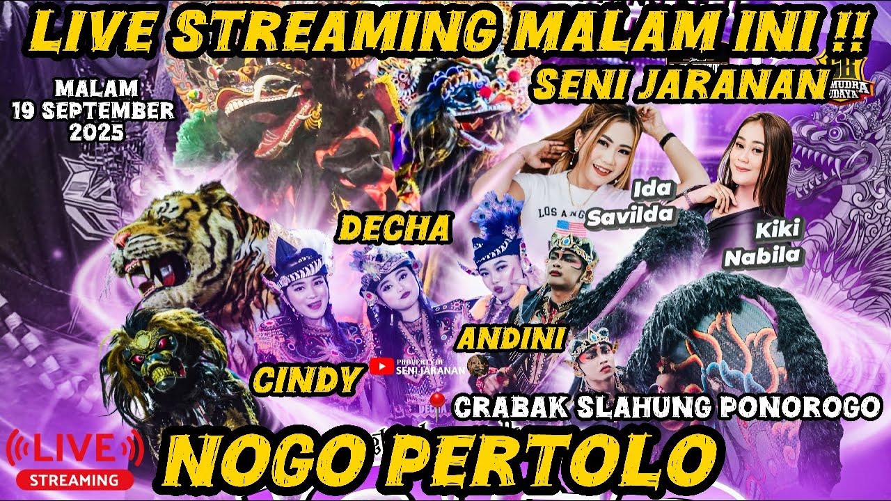 🔴 LIVE MALAM INI JARANAN NOGO PERTOLO DI CRABAK SLAHUNG PONOROGO - YouTube