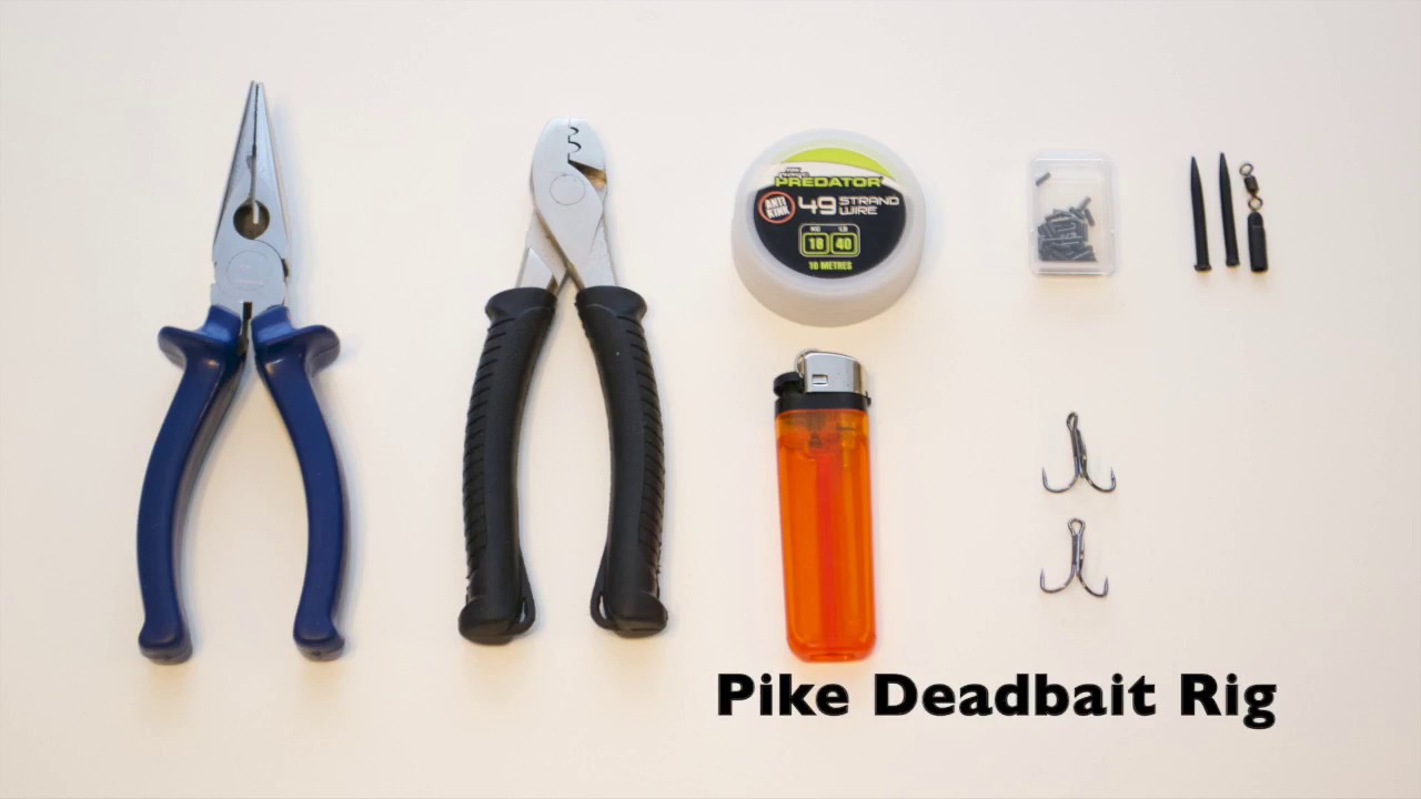 Basic Pike Fishing Deadbait Rig - YouTube