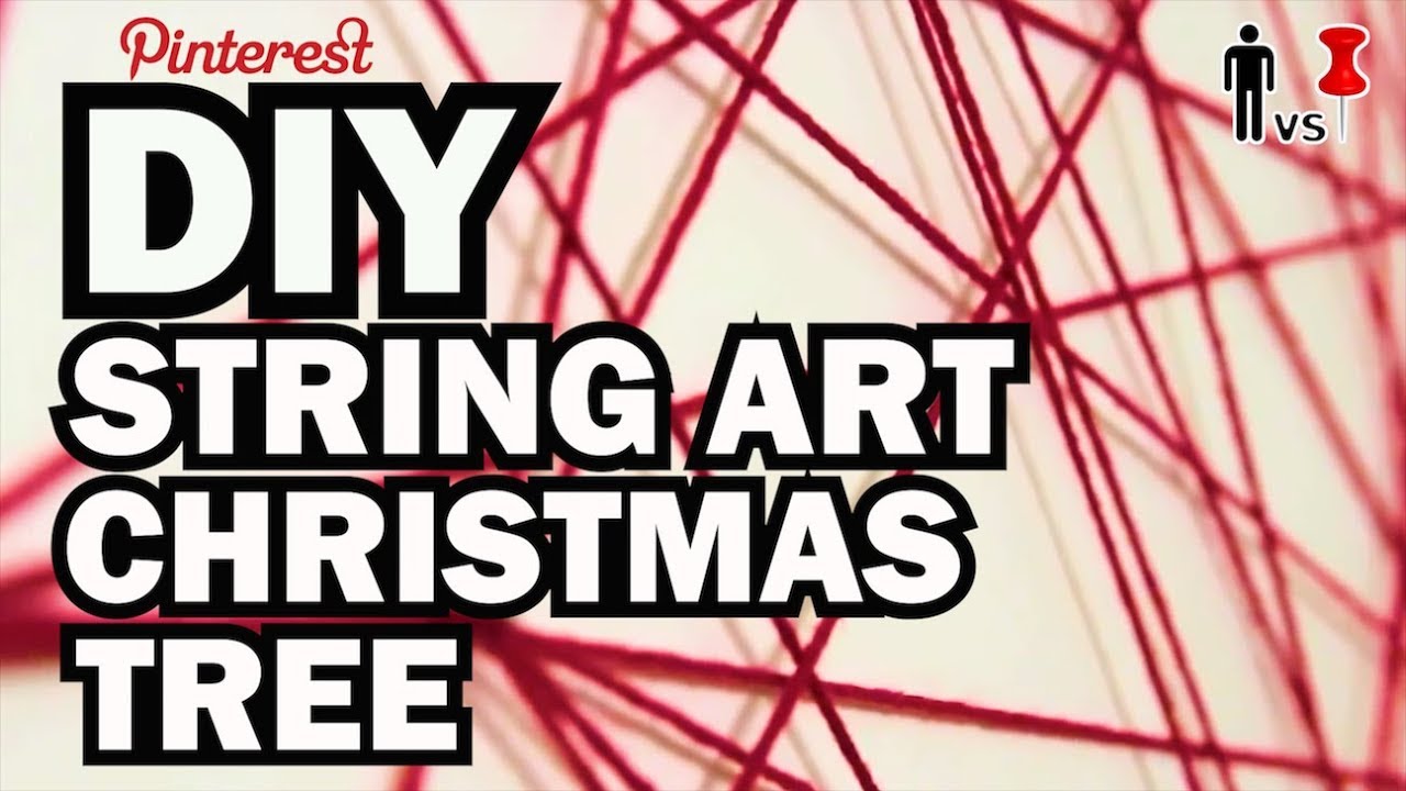 DIY String Art Xmas Tree - Broke for the Holidays - YouTube