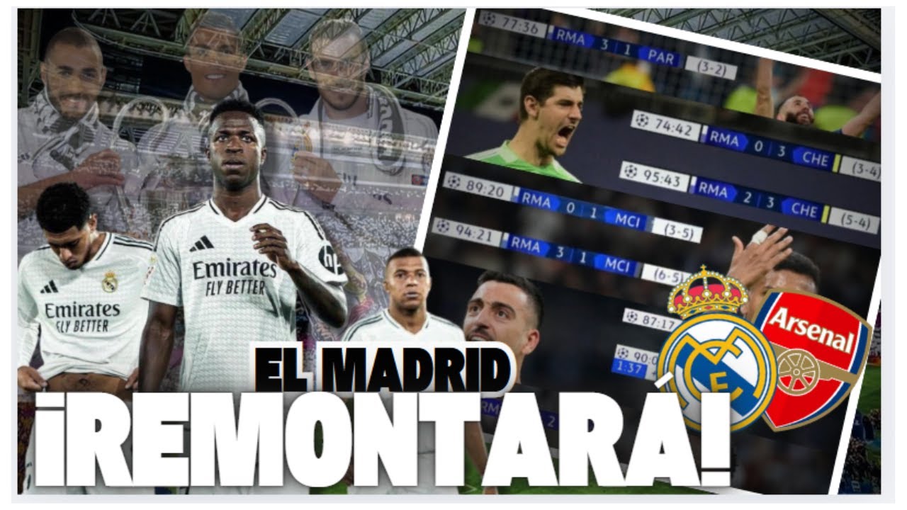 Champions League: Real Madrid ¡Remontará! | Arsenal un equipo Pecho ...