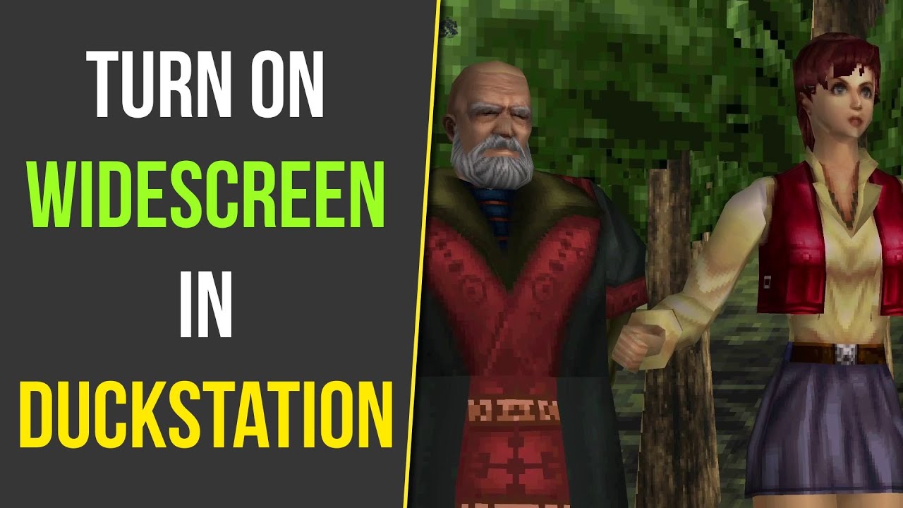 How to turn ON Widescreen in Duckstation - YouTube