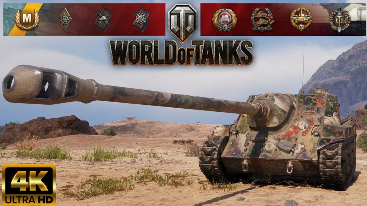 T25 AT - El Halluf map - 6 Kills - 4,8K Damage World of Tanks - YouTube